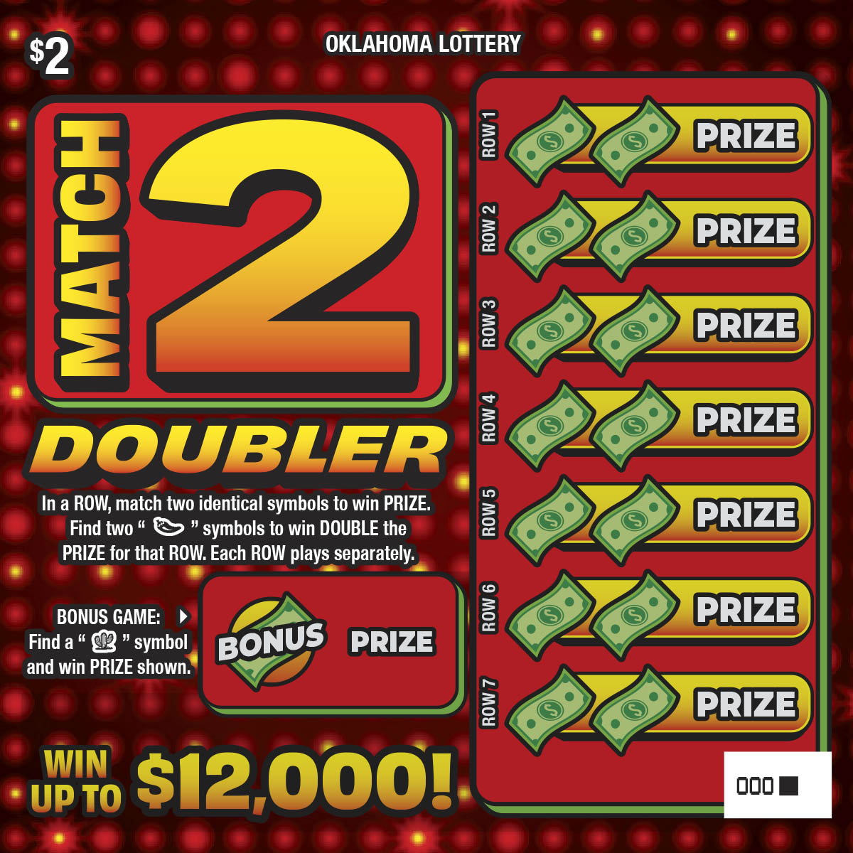 Match 2 Doubler Oklahoma Lottery